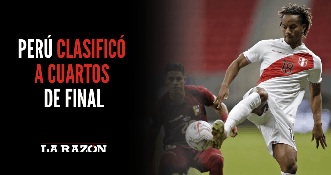 Perú clasificó a cuartos de final - La Razón
