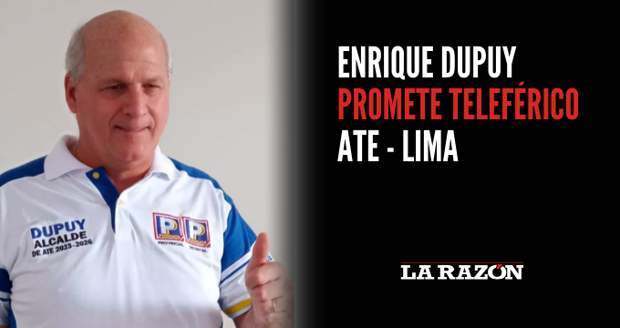 Enrique Dupuy promete teleférico ATE - Lima - La Razón