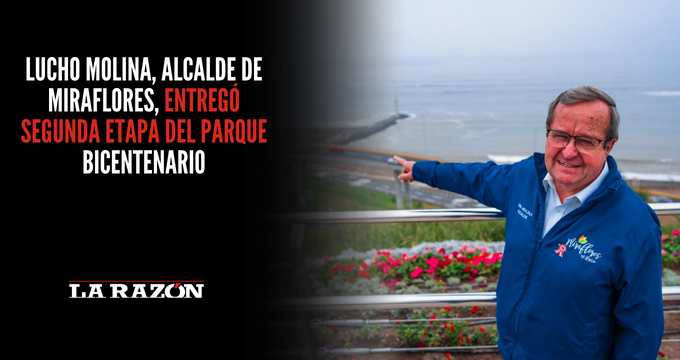 Lucho Molina, alcalde de Miraflores, entregó segunda etapa del Parque ...