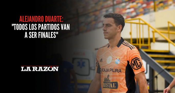 Alejandro Duarte confía en las posibilidades de Sporting Cristal - La Razón