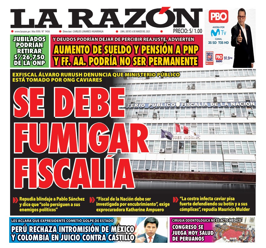 Portada Diario La Razón (28/12/2024) - La Razón
