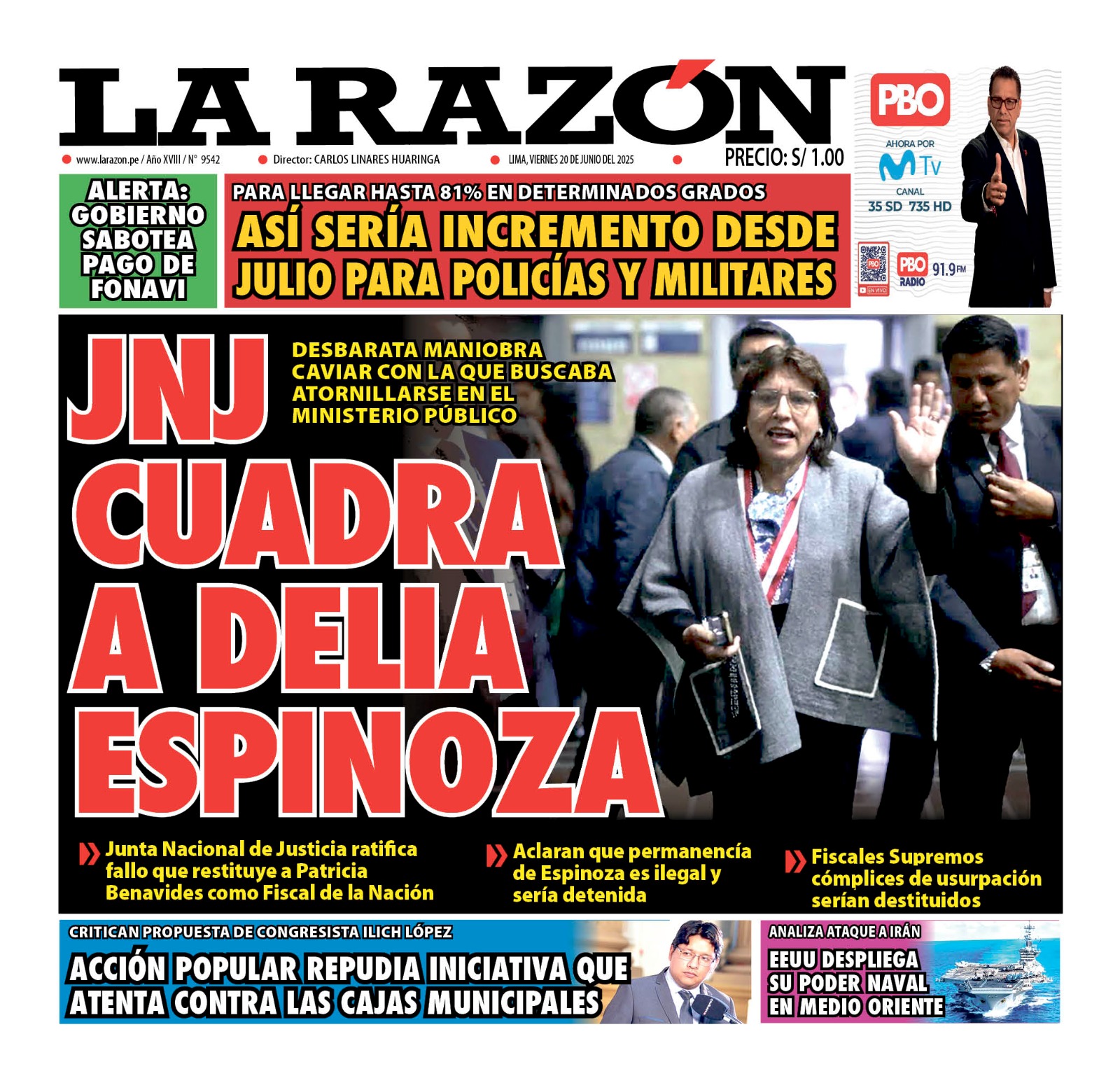 Ediciones Impresas 20/06/2025 - La Razón