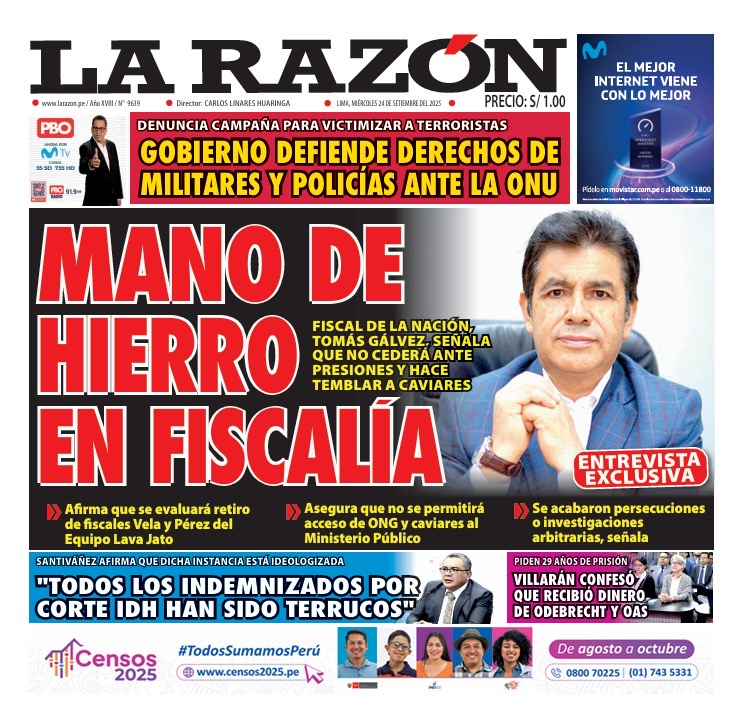 Portada Diario La Razón (02/01/2025) - La Razón